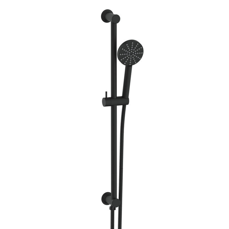 Matte Black Shower Kit: Riser Rail, Handset & Hose – Bathroom Depot IE