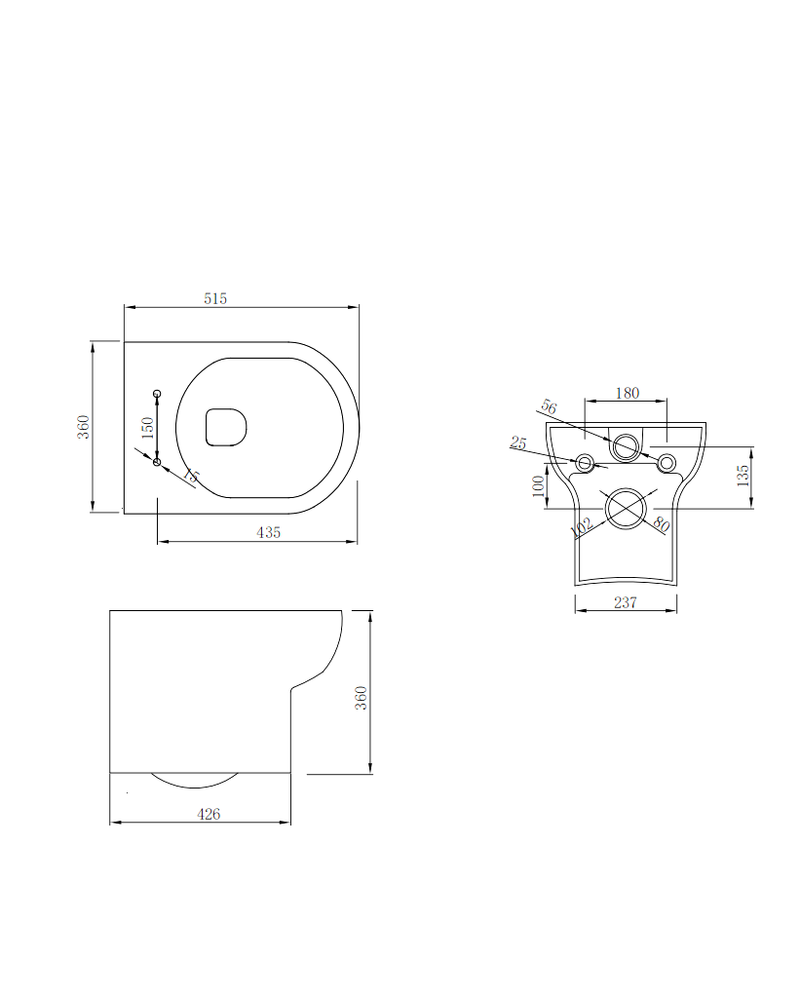 SORE Wall Hung Pan – Bathroom Depot IE